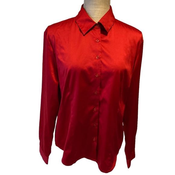 Vintage | Tops | Vintageredblouselarge | Poshmark